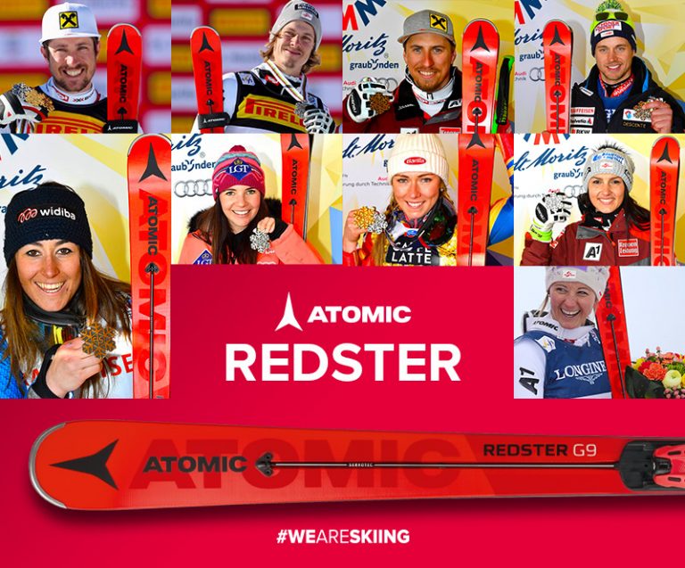2017 - ATOMIC REDSTER: TINTE ROSSO “FUOCO” A ST. MORITZ 2017